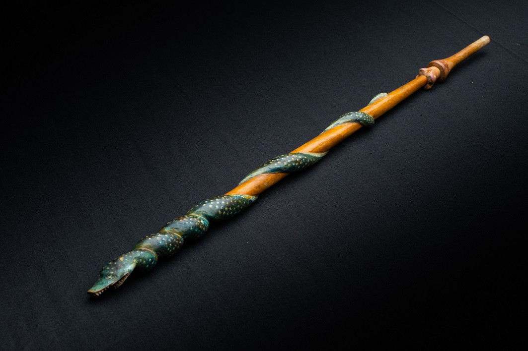 Carved Snake Stick | Victoria University of Wellington